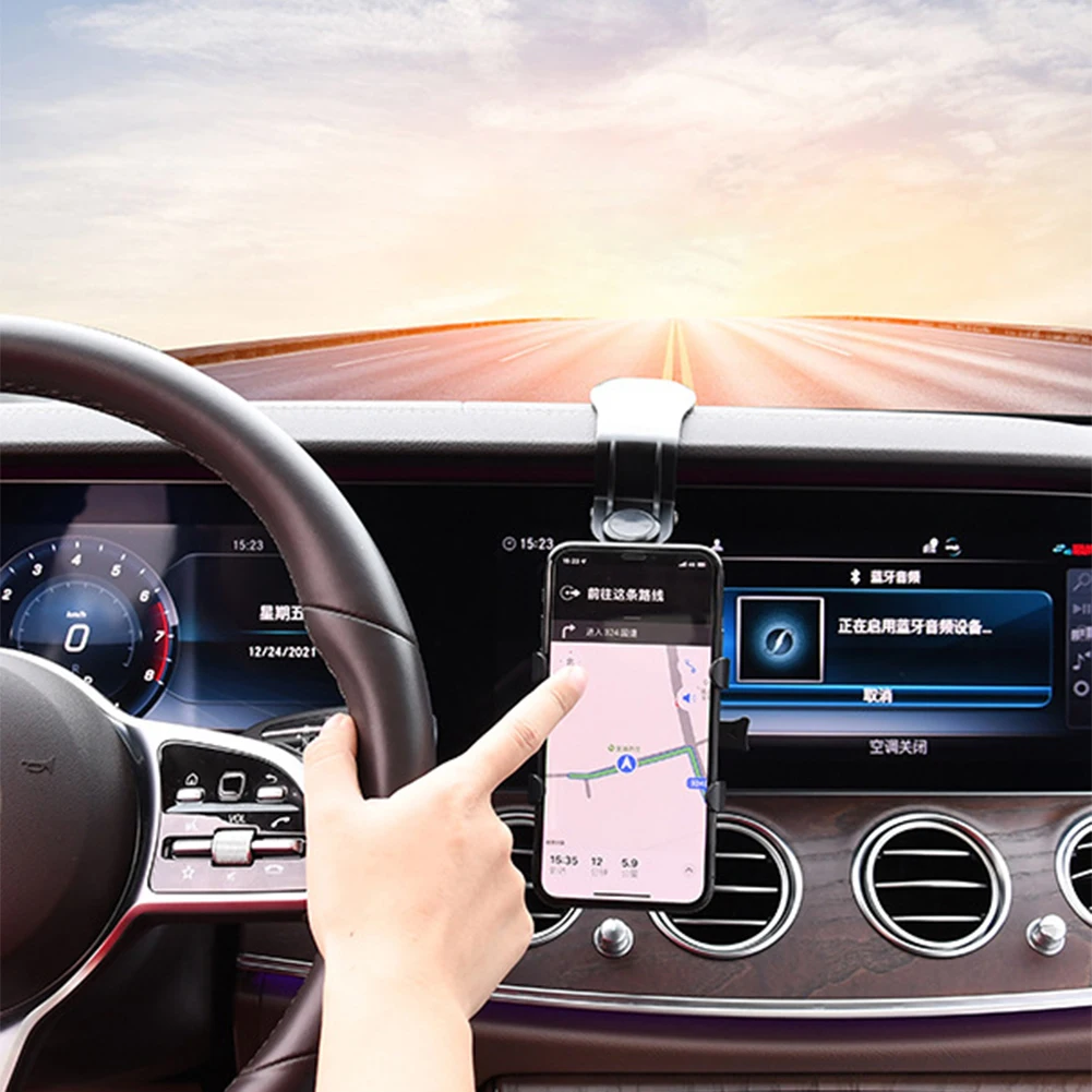 Sun-Visor-Chuck-Car-Phone-Holder-Rotation-Mobile-Phone-Bracket-For-All ...