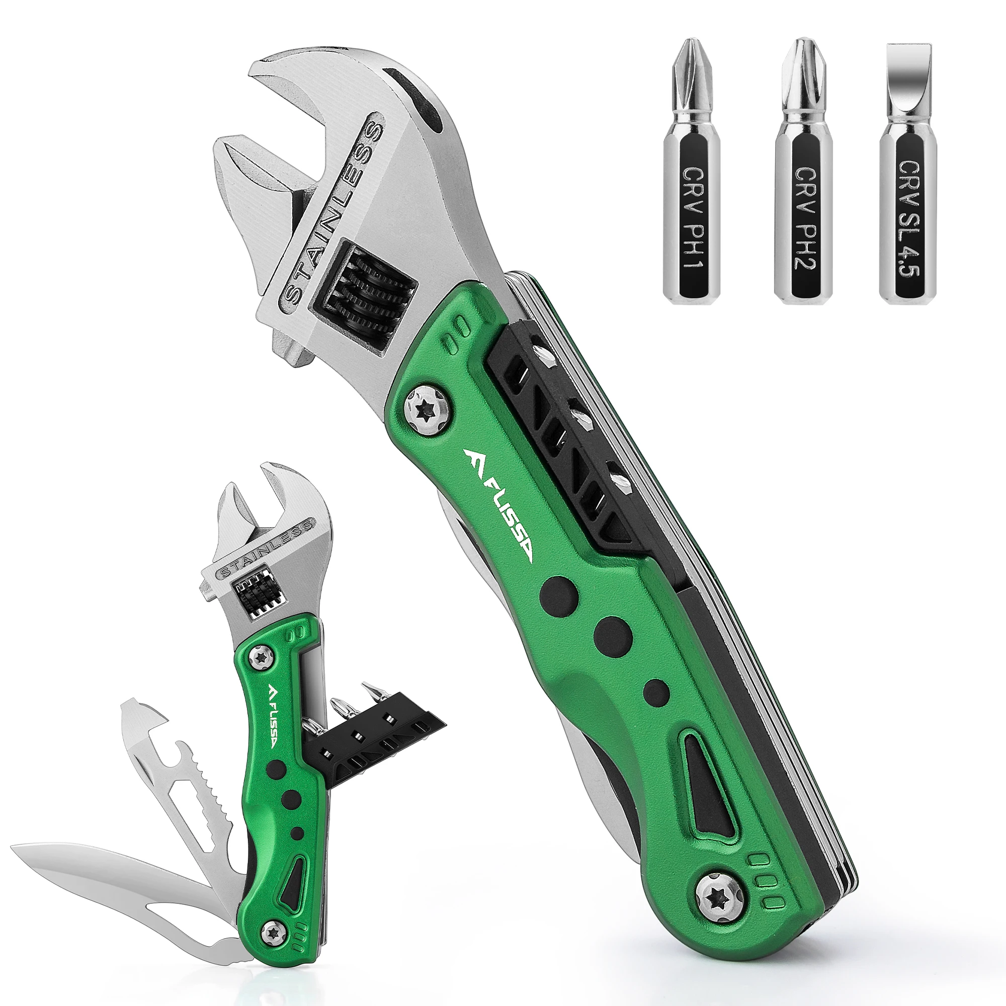 FLISSA-13-in-1-Multitool-Wrench-with-Sheath-Multi-function-Combination ...