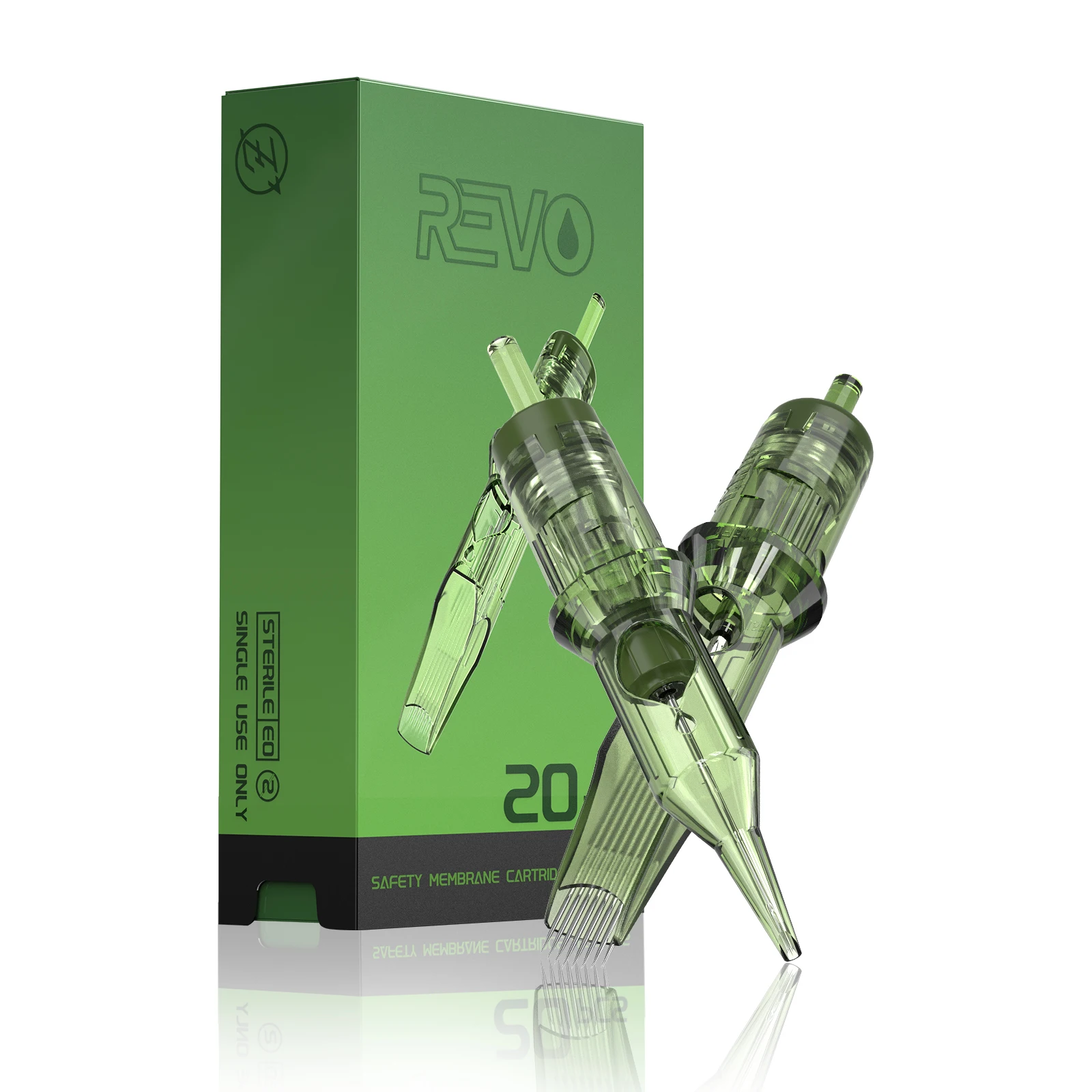20pcs-EZ-INKIN-REVO-Cartridge-Tattoo-Needles-Round-Liner-Magnum-Curved ...