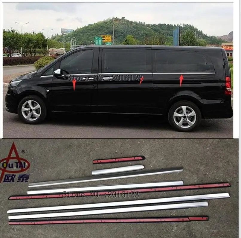 For-Mercedes-Benz-Vito-V-Class-W447-2014-2022-Long-Wheelbase-Side-Door ...