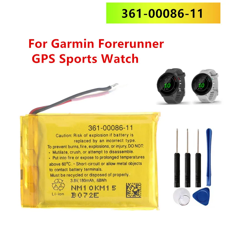 Replacement Battery 361-00086-11 For Garmin Forerunner GPS Sports Watch ...