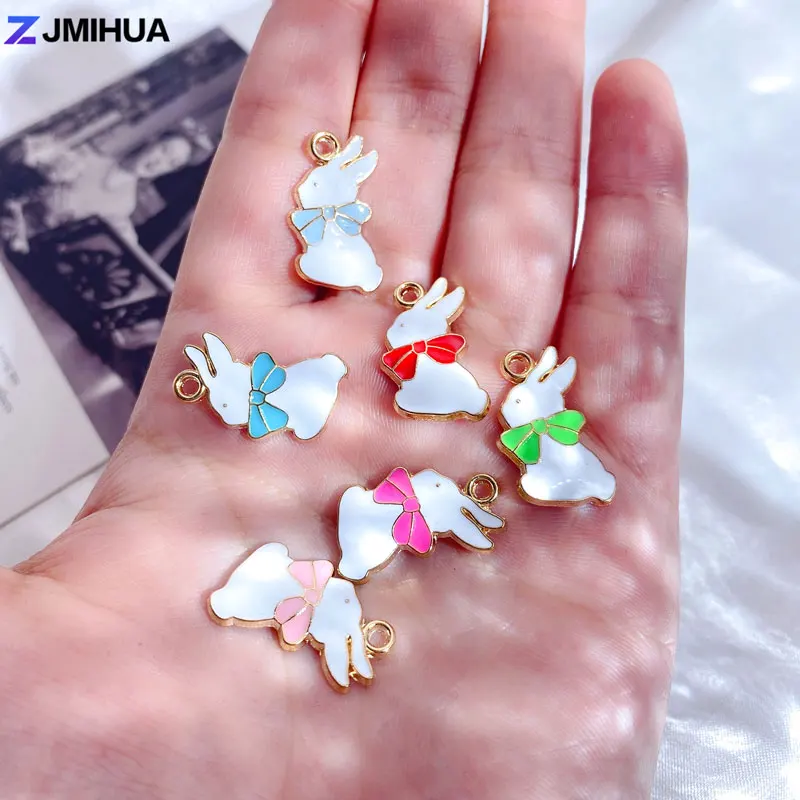 15pcs-Enamel-Charms-Various-Cute-Rabbit-Charms-Pendant-For-Jewelry ...