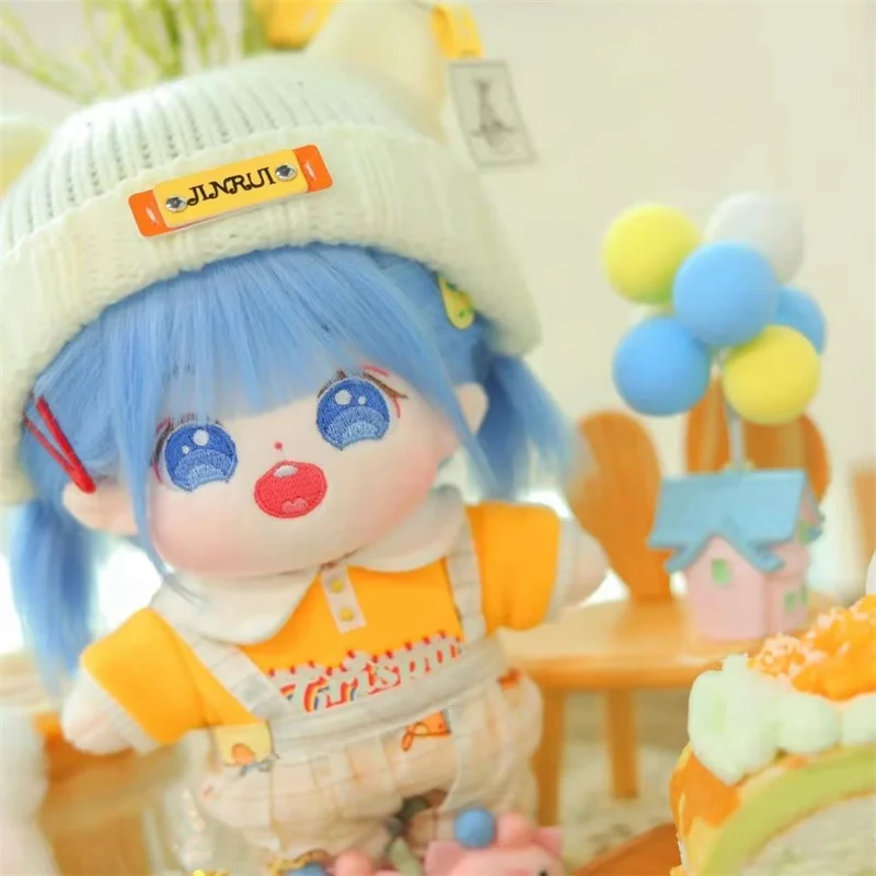 Muñeca desnuda con pelo azul/Negro 20cm Corea Kpop EXO Idol Dolls Cute ...