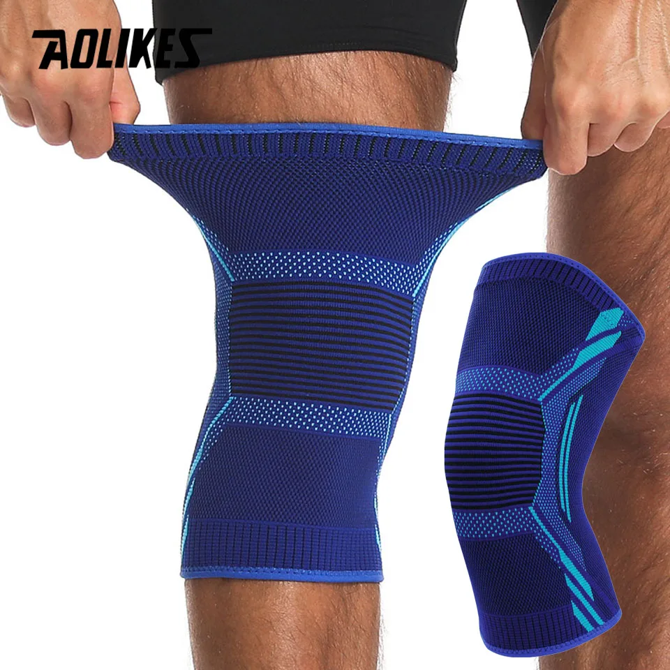 AOLIKES 1PC Sport Knee Support Brace No-Slip Knee Braces for Knee Pain ...