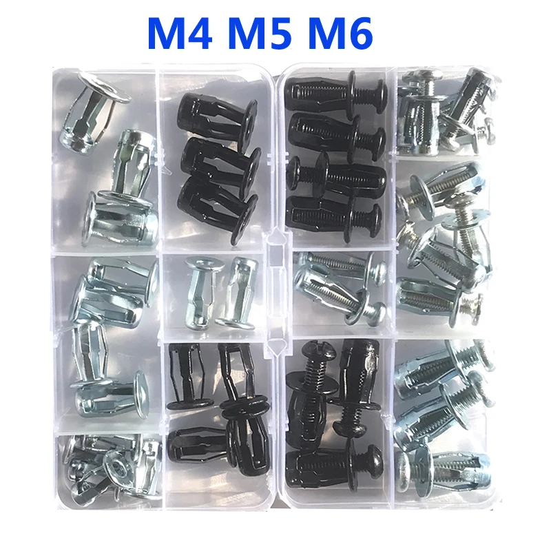 M4-M5-M6-Expansion-Clamp-Petal-Rivet-Lock-Jack-Nut-Screw-Hollow-Wall ...