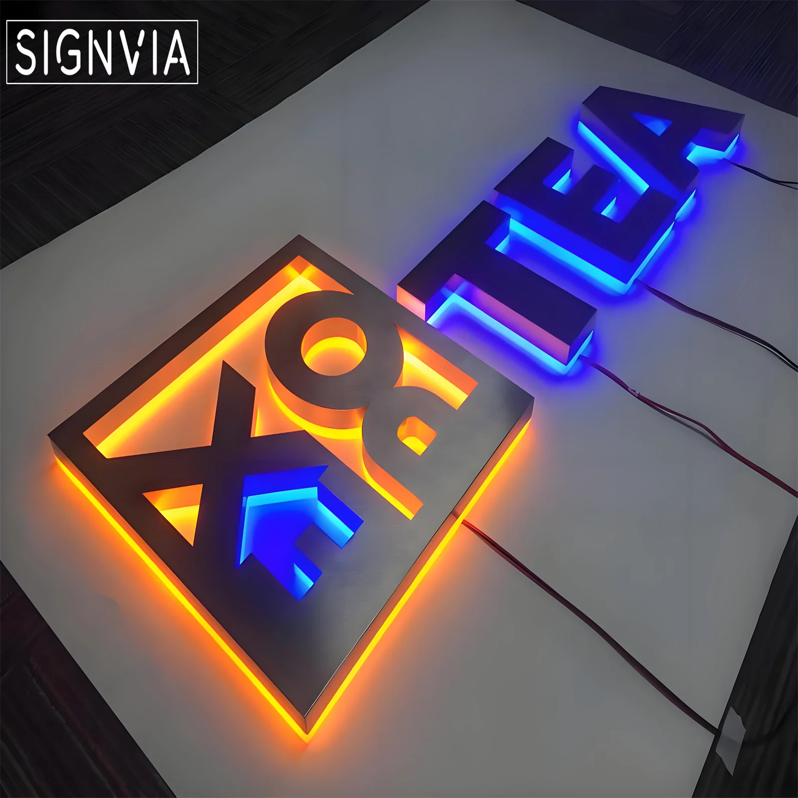 Customized-LED-storefront-logo-metal-backlit-3D-letters-commercial ...