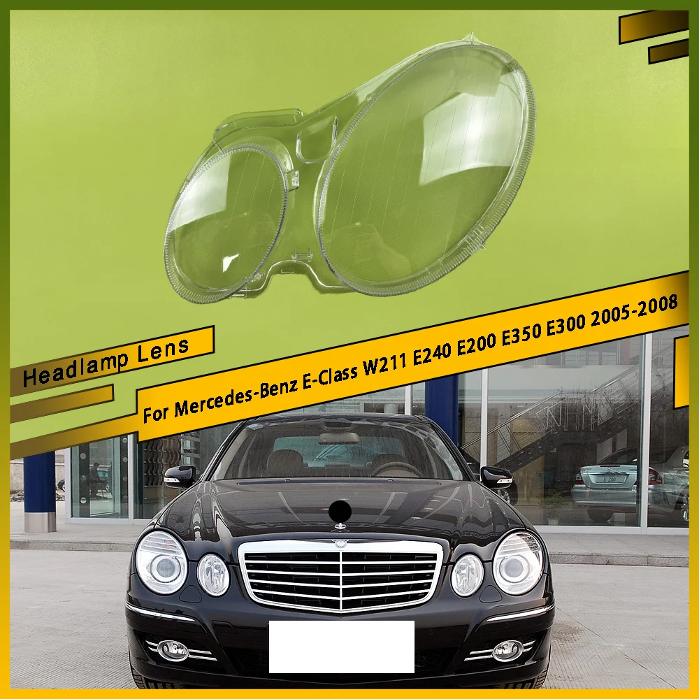 Car Front Transparent Glass shell Headlight Shell Cover Lens For ...