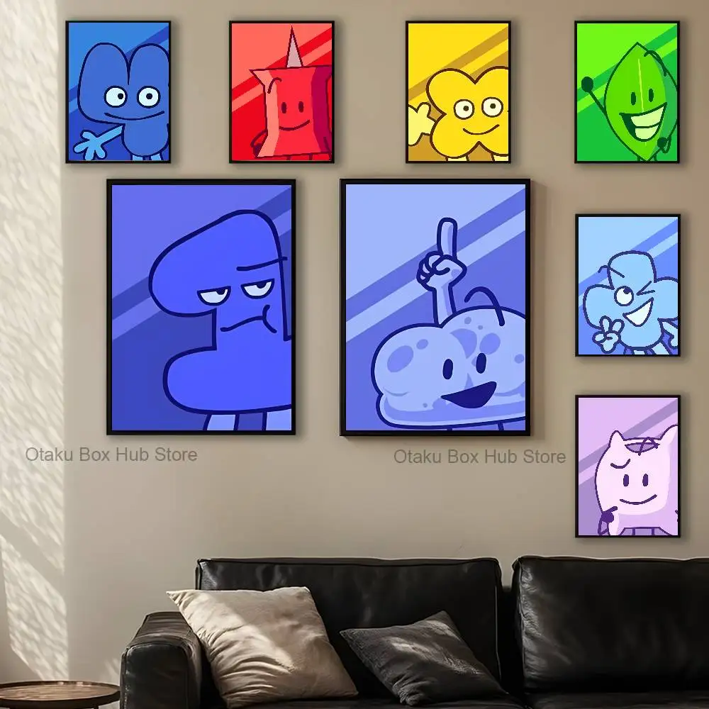 Bfdi B-Battle For D-Dream Islands Poster High Quality Dorm Living Room ...