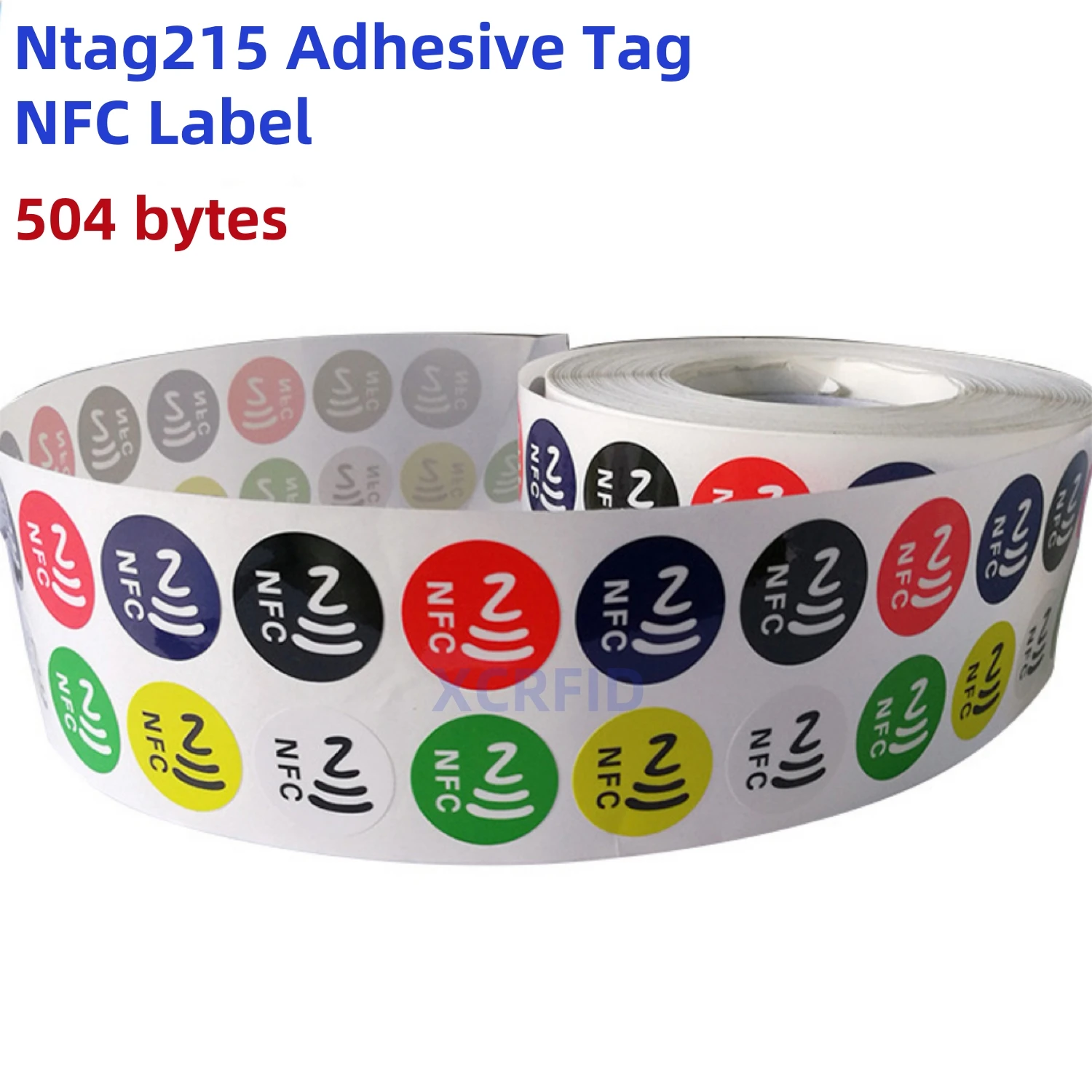 NFC NTAG215 Colorful RFID Adhesive Tag Label with 504bytes for All NFC ...