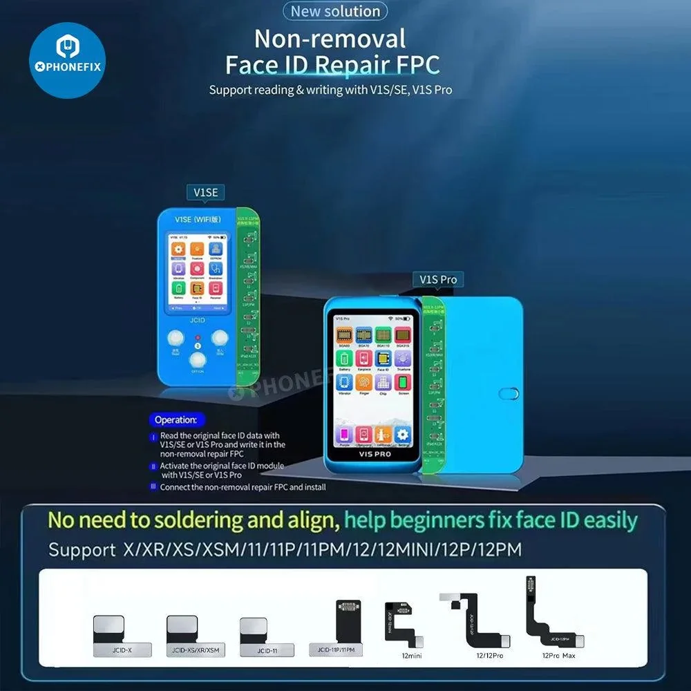JCID Original X-12PM Face ID Tag-on Repair Flex Cable for iPhone X 11 ...