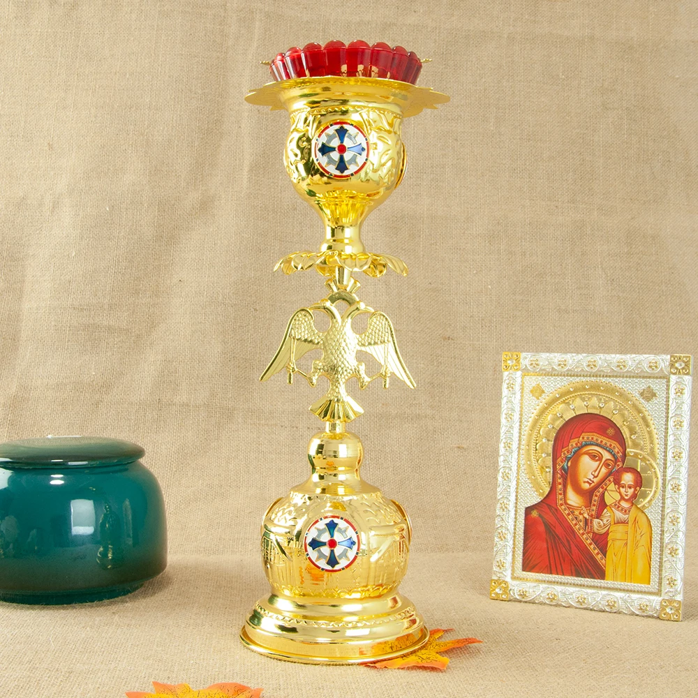 HTISOK Orthodox Church Candle Holder Church Sacrifice Candlestick With ...