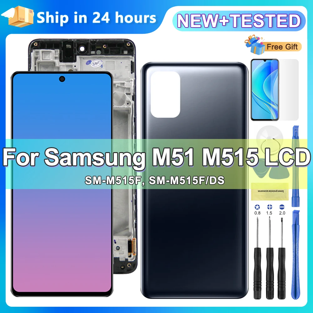 6-7-NEW-Tested-M51-LCD-For-Samsung-M51-M515-M515F-M515F-DS-LCD-Display ...