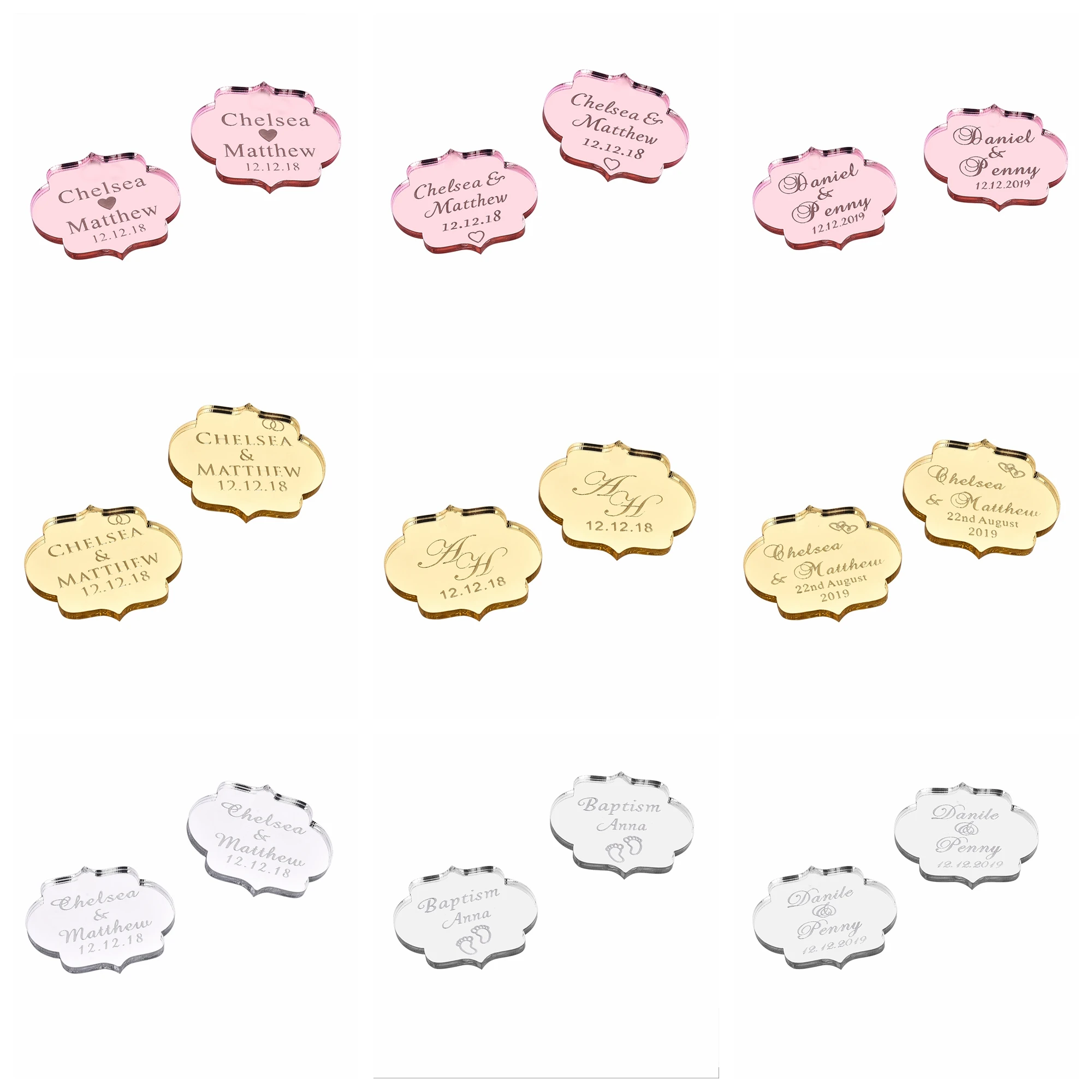 Etiqueta-con-grabado-personalizado-espejo-acr-lico-nubes-de-amor-boda ...