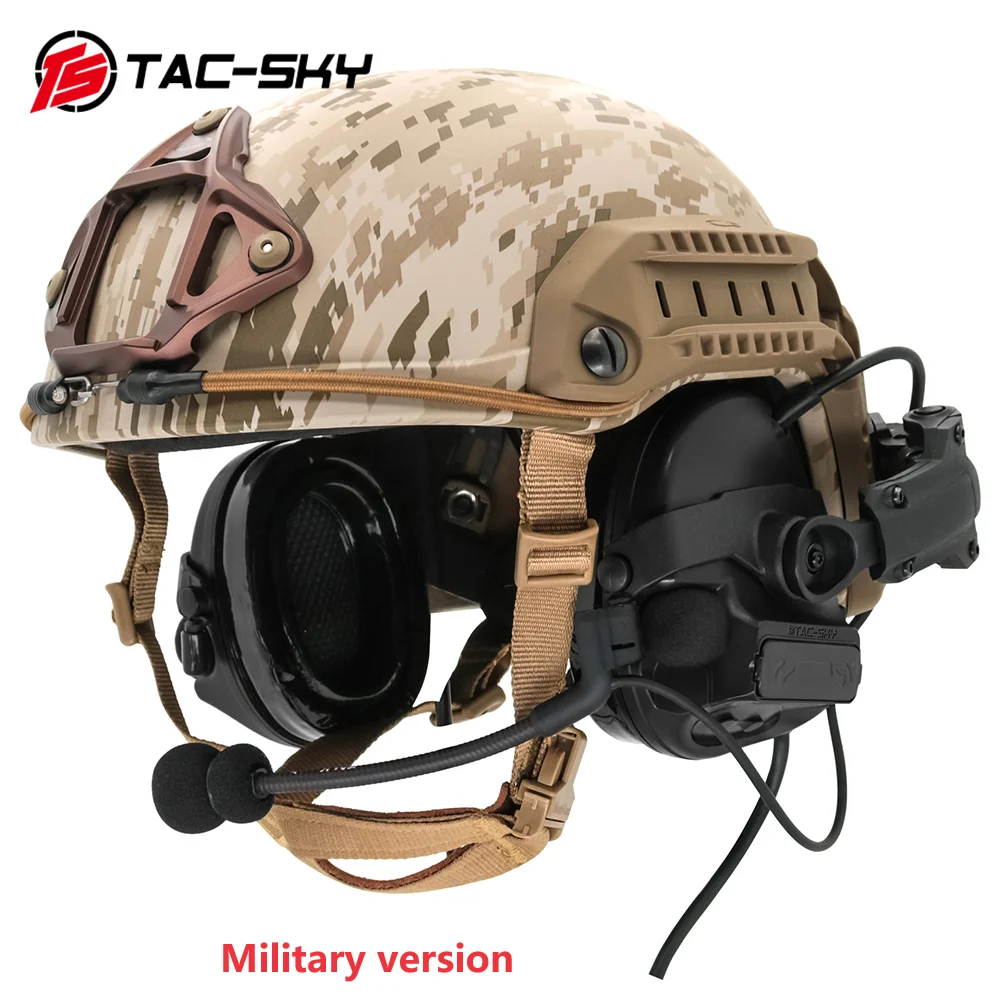 TS-TAC-SKY-COMTAC-III-Tactical-Helmet-Military-Headset-Outdoor-Hunting ...
