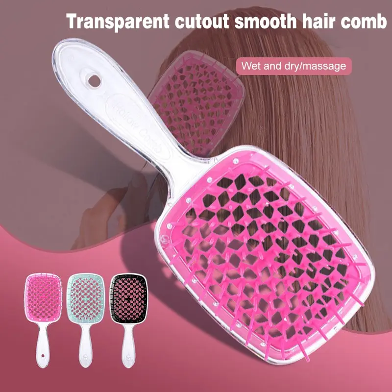 Fluffy Modeling Comb Mesh Comb Hairdressing Hair Smoothing Honeycomb ...