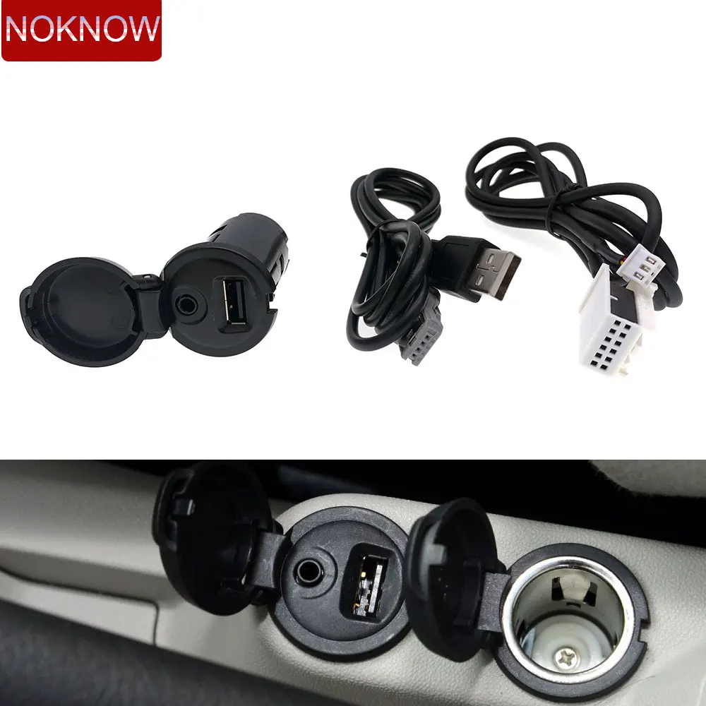 Cable-adaptador-de-enchufe-USB-para-coche-entrada-auxiliar-de-3-5mm ...