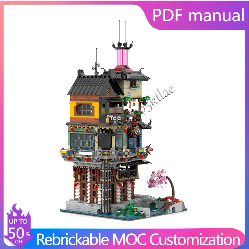 3947 PCS Hot Sale Cyberpunk Style Tower Building Blocks Set Futuristic ...