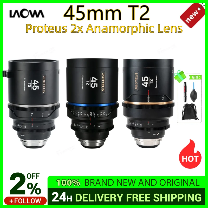 Venus Optics Laowa 45mm T2 S35 Proteus 2x Anamorphic Lens for PL/EF ...