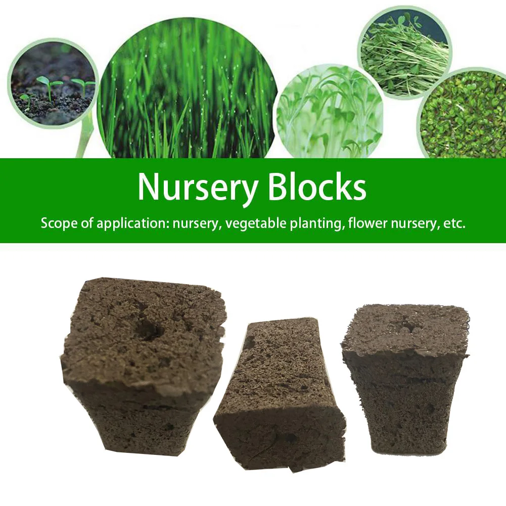 20Pcs Peat Pellets Growing Sponge Starter Pallet Soil Block 20*20*40mm ...