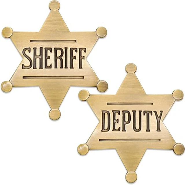 Insignias De Sheriff Para Bodas Posavasos Estrella Insignia Sheriff