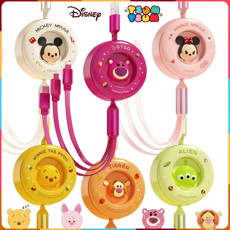 Disney-Cable-de-datos-port-til-de-Minnie-Mouse-Tigger-Pooh-Bear-lindo ...