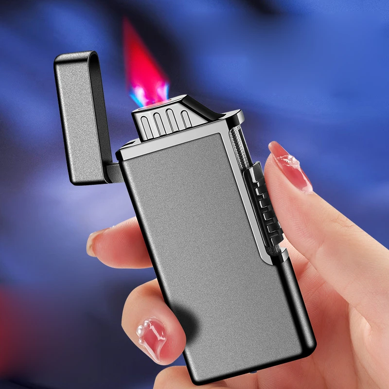 Portable Butane Gas Lighter Red Flame Cigarette Lighters Cigar Lighter ...