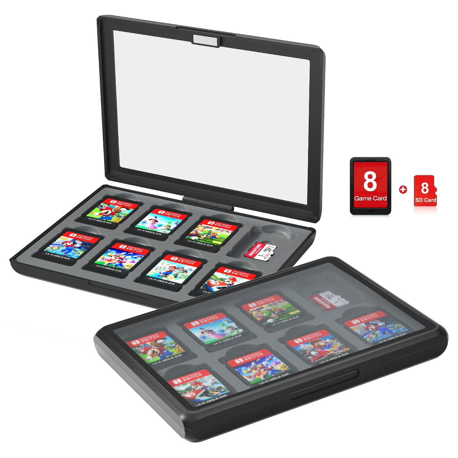 New-Transparent-Nintend-Switch-Lite-Game-Card-Storage-Case-ABS-Hard ...