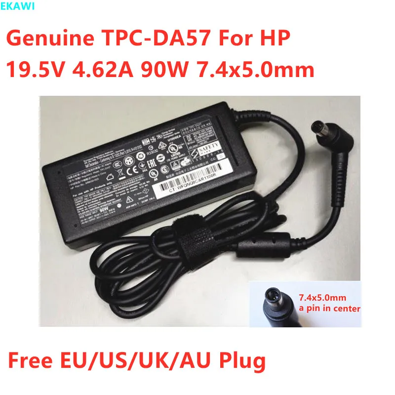 Genuine TPC DA57 19.5V 4.62A 90W TPC CA57 TPC LA57 AC Adapter For HP ...