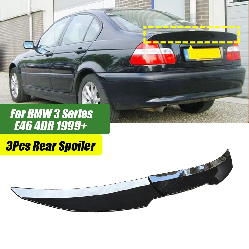 For BMW Accessories 3 Series E46 Coupe & Sedan 1999+ Car Rear Spoiler ...