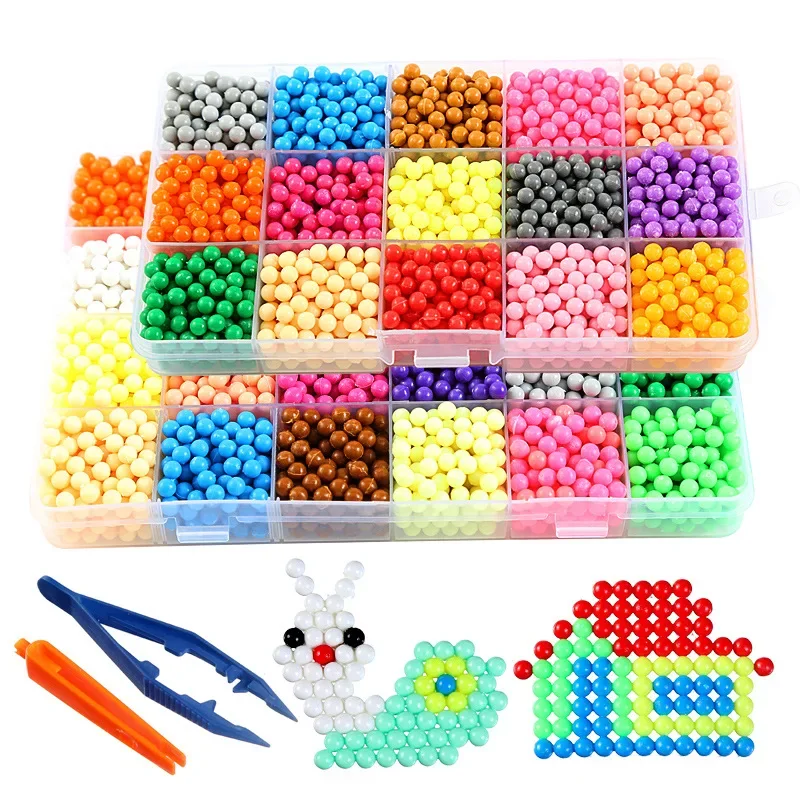 Magical Water Sticky Beads Toy Set DIY Handmade Children Water Spray ...