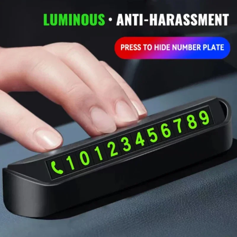 Luminous-Car-Styling-Temporary-Stop-Parking-Card-Sticker-Automobile ...