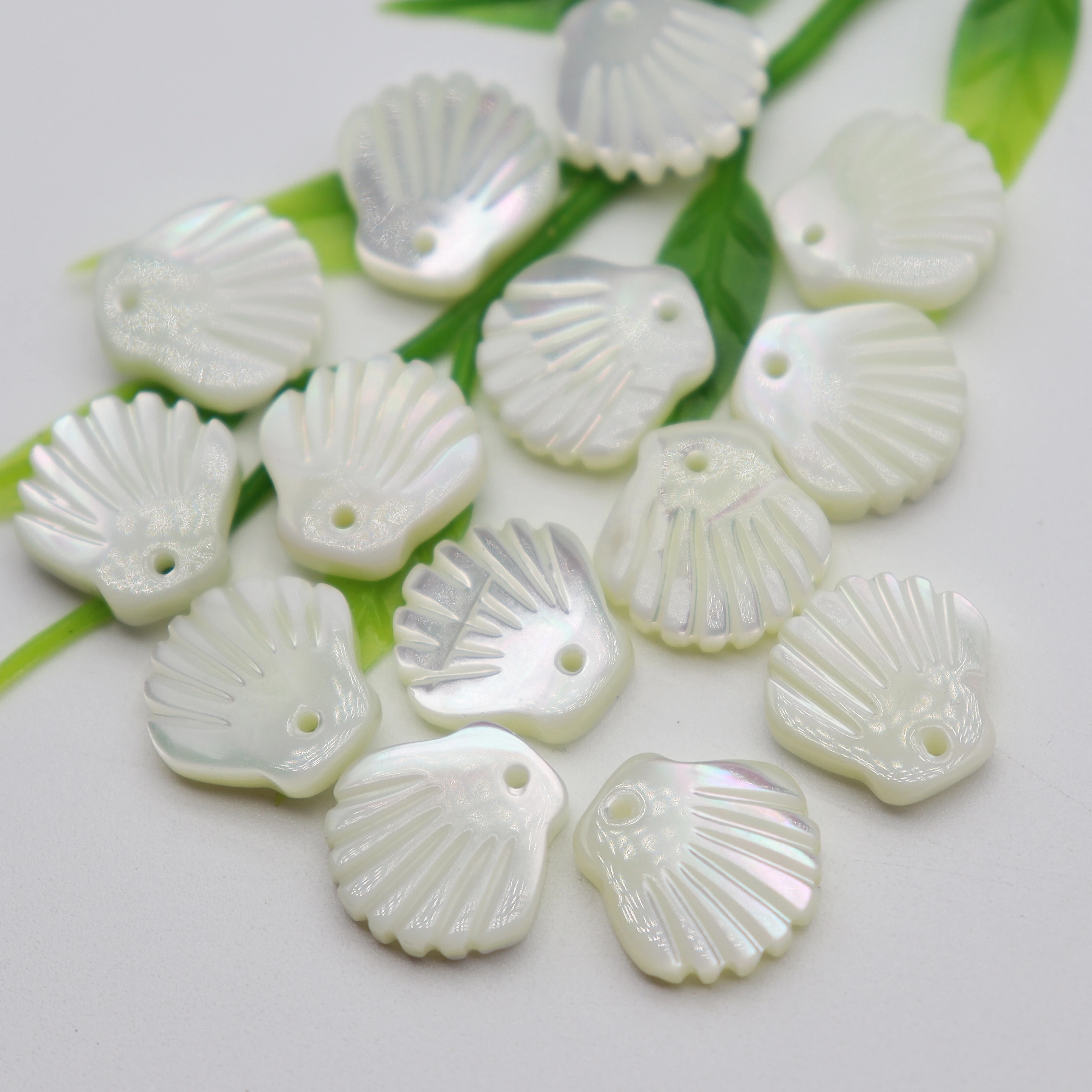 Natural-MOP-Seawater-Shell-Beads-Scallop-Shape-For-Jewelry-Making-DIY ...