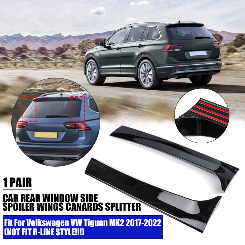 Car Spoiler For Vw Tiguan Mk2 2017-2021 2022 Rear Window Side Spoiler ...