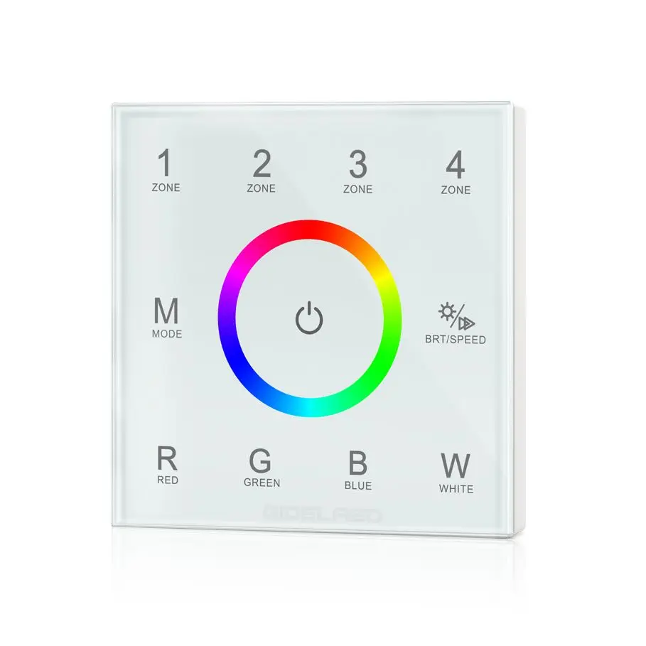 12-36V DMX 512 decode control Wall switch touch panel RGBW controller ...