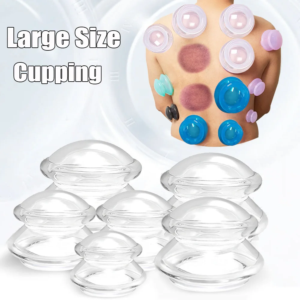 Silicone Vacuum Cupping Ventosas Massage Body Cups Ventouse Anti ...