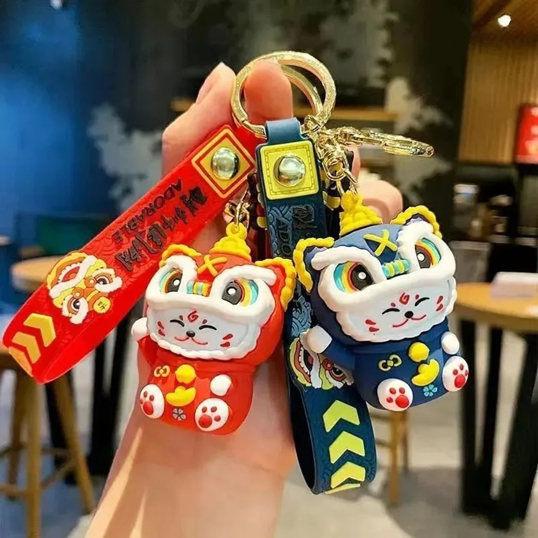 Cute-Cartoon-Chinese-Style-Key-Chains-for-Women-Pendant-Bag-Key-Chain ...