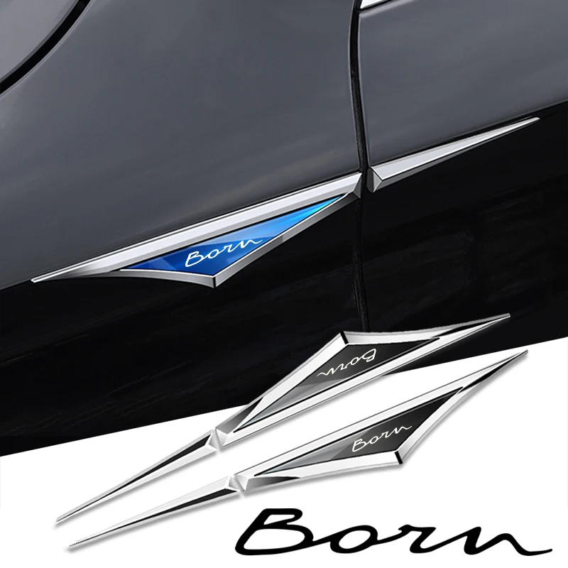 2pcs 3d alloy car stickers car accsesories accessory for cupra born ...
