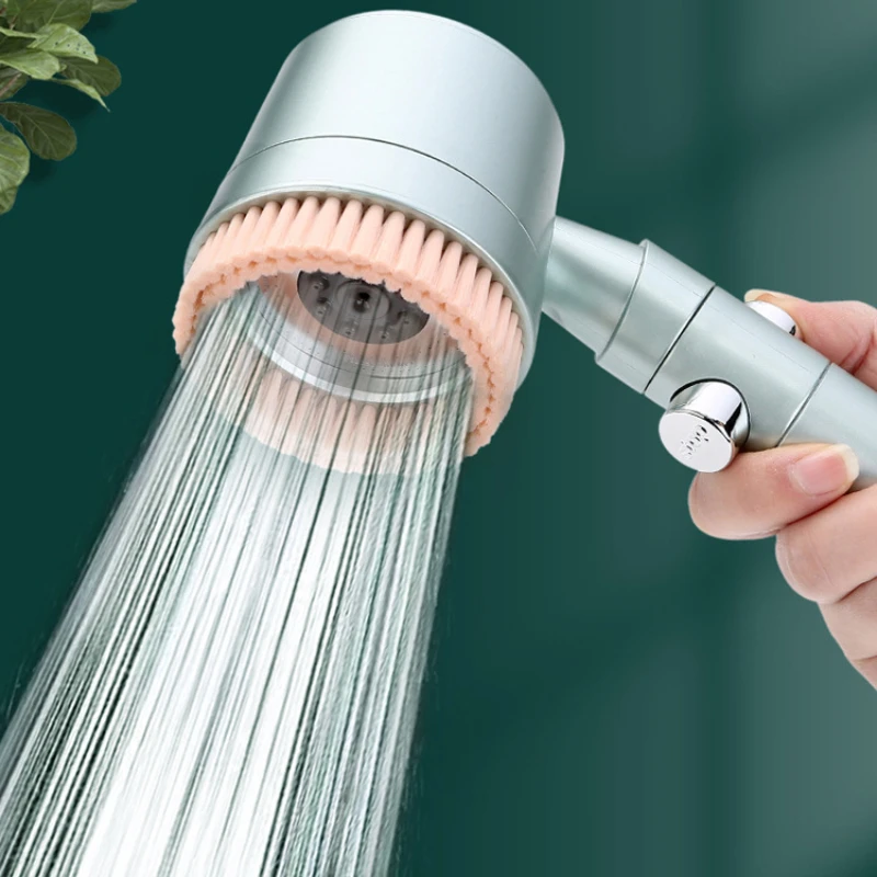 New-5-Modes-Adjustable-Shower-Head-Large-Spout-Boost-One-key-Stop ...
