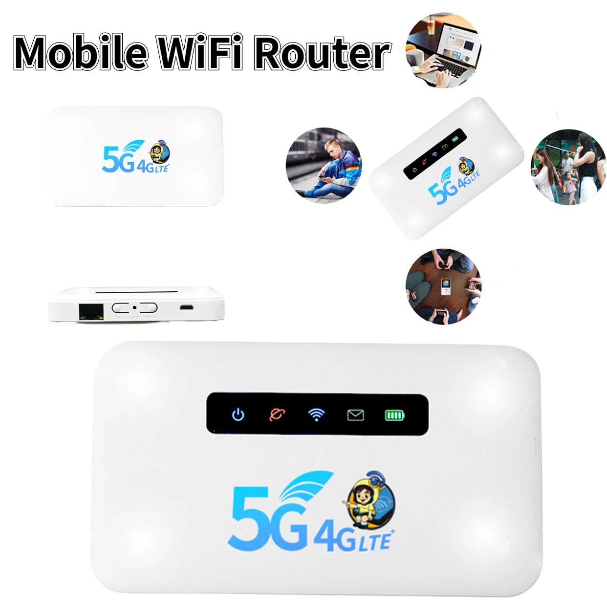 4G/5G LTE 무선 라우터 2400/2600mAh 배터리 150Mbps 모뎀 4G 모바일 광대역 Sim 카드 야외용, 무선 WiFi 어댑터| | - AliExpress