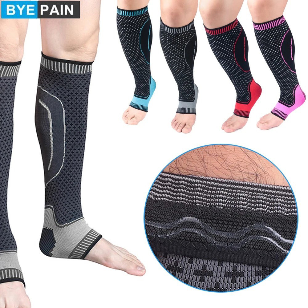 BYEPAIN-1Pcs-Calf-Compression-Sleeves-Ankle-Support-Leg-Socks-for ...