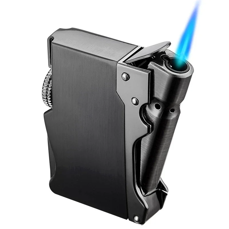 New Windproof Torch Jet Lighter Metal Creative Ignition Gas Turbine ...
