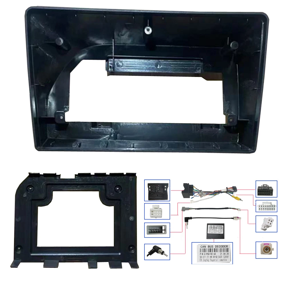Car Radio Fascias Frame For Citroen C5 2007-2019 10 inch 2DIN Stereo ...