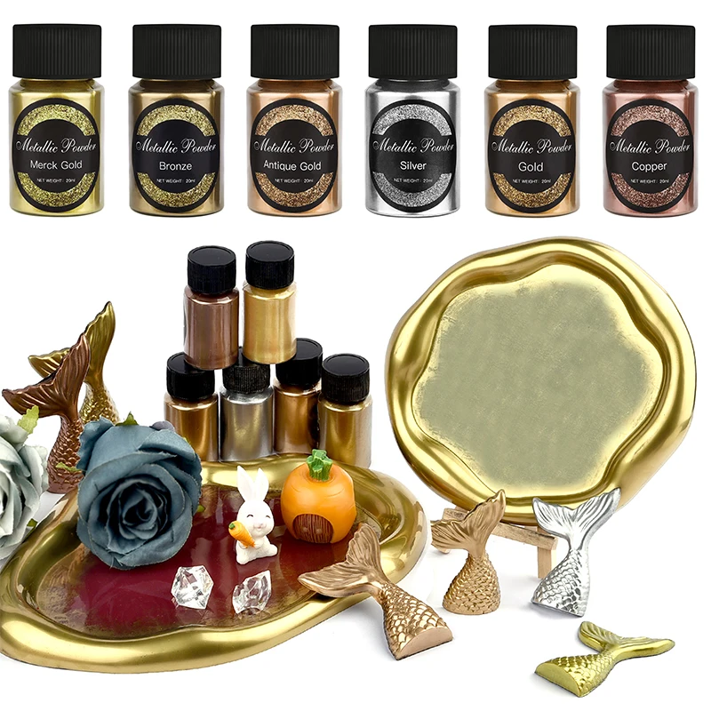 Metallic-Resin-Pigments-Gold-Silver-Color-Pearlescent-Colorant-Pearl ...