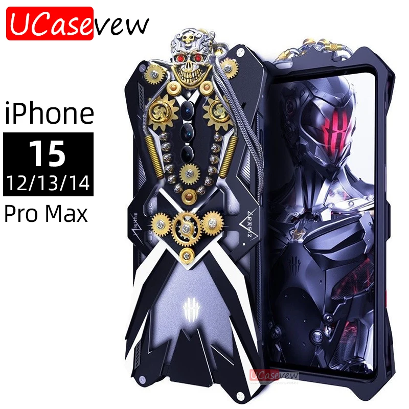 Luxury-Armor-Metal-Aluminum-Phone-Cases-For-iPhone-15-14-13-12-ProMax ...