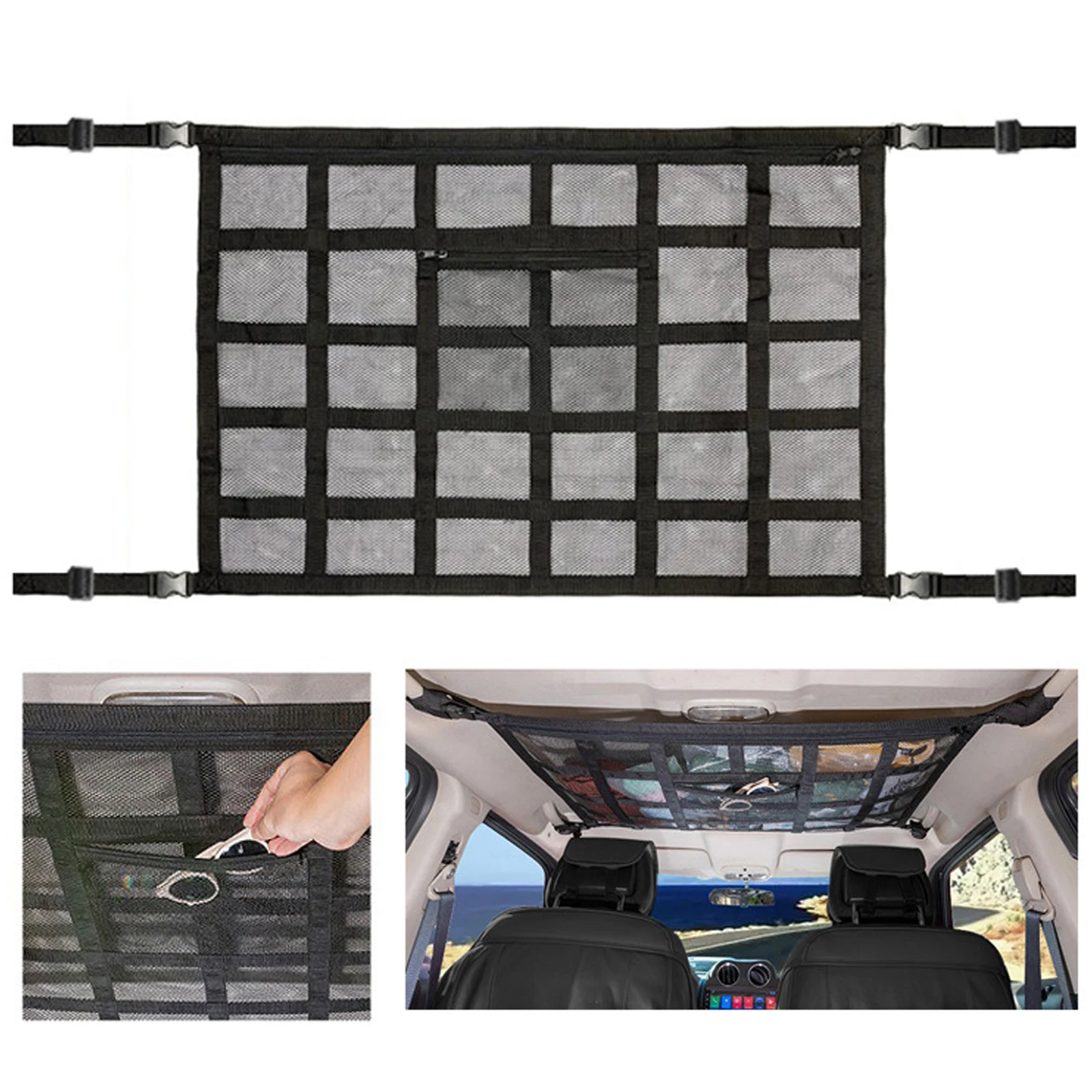 Car-Ceiling-Cargo-Net-Pocket-Heavy-Duty-Automotive-Cargo-Nets ...