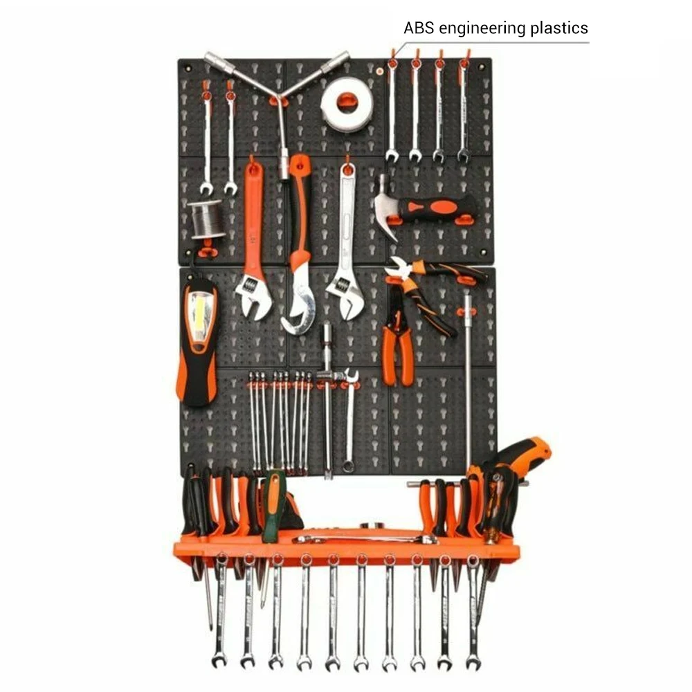 10pc-Wall-Mounted-Hardware-Tool-Holder-Plastic-Storage-Hanging-Board ...