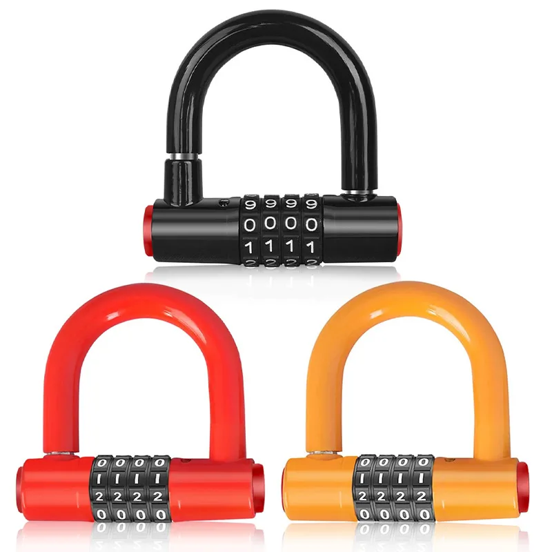 U-Shaped-Password-Lock-4-Digit-Password-Combination-Lock-Zinc-Alloy ...
