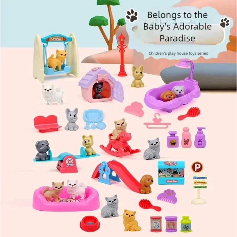 Mini-Puppy-Playing-house-toys-Doll-Home-Accessories-Children-Cartoon ...