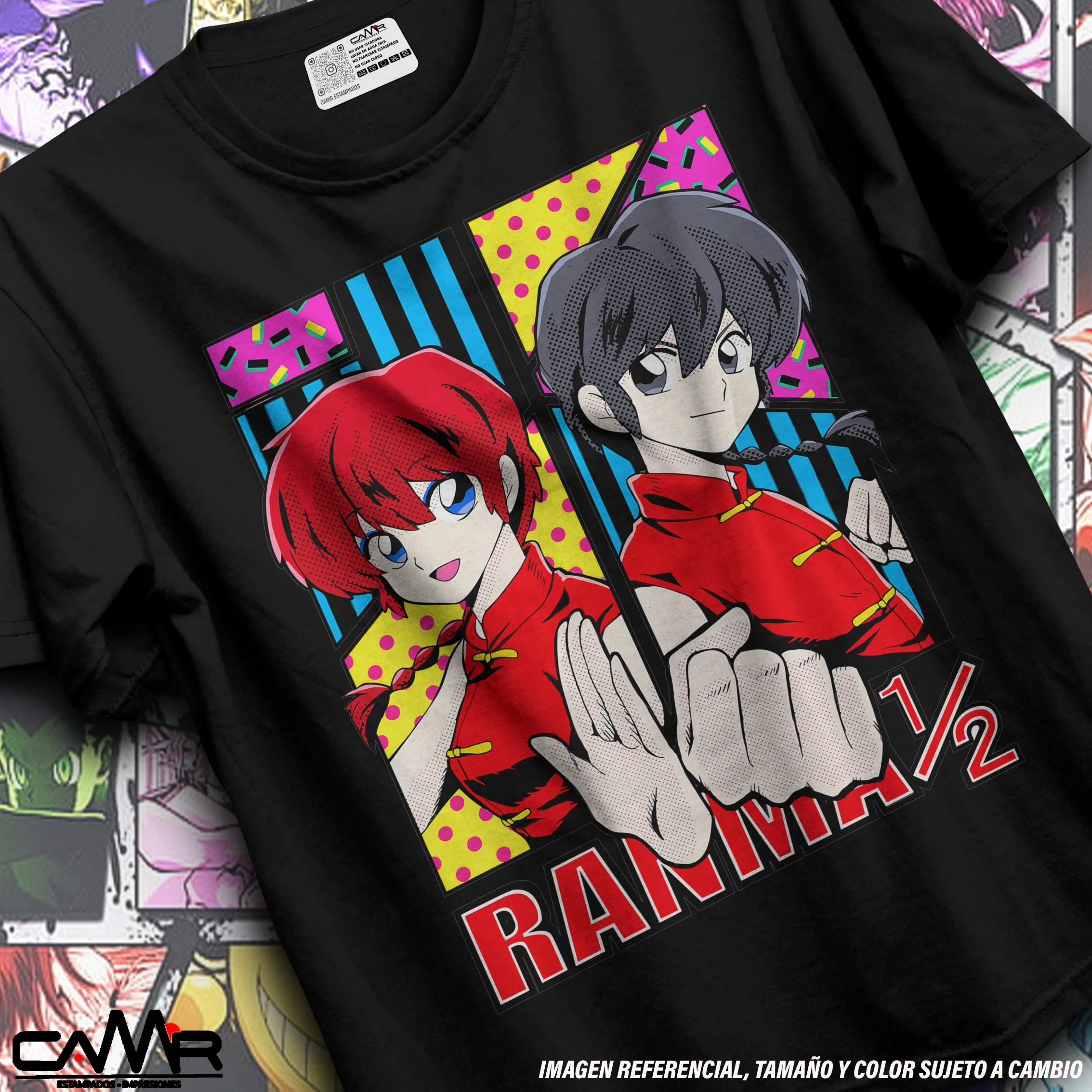 Ranma 1/2 T-Shirt Shampoo Manga Anime T-shirt Graphic Tee - AliExpress ...