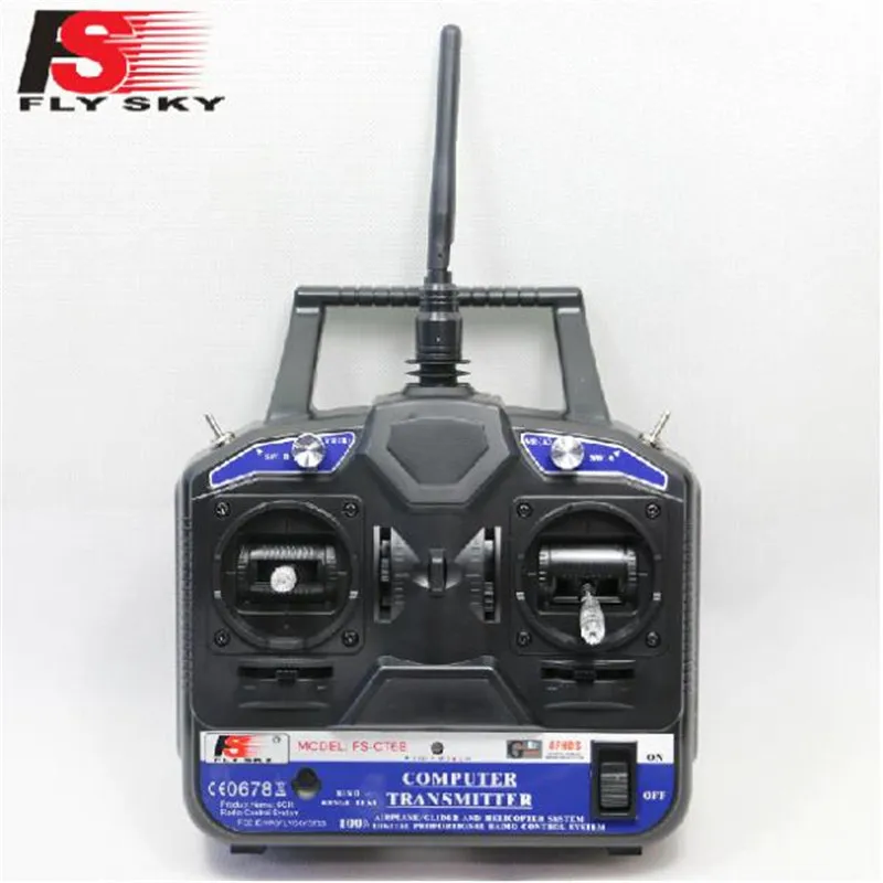 Genuine FlySky 2.4G 6CH Channel FS-CT6B Transmitter + Receiver Radio ...